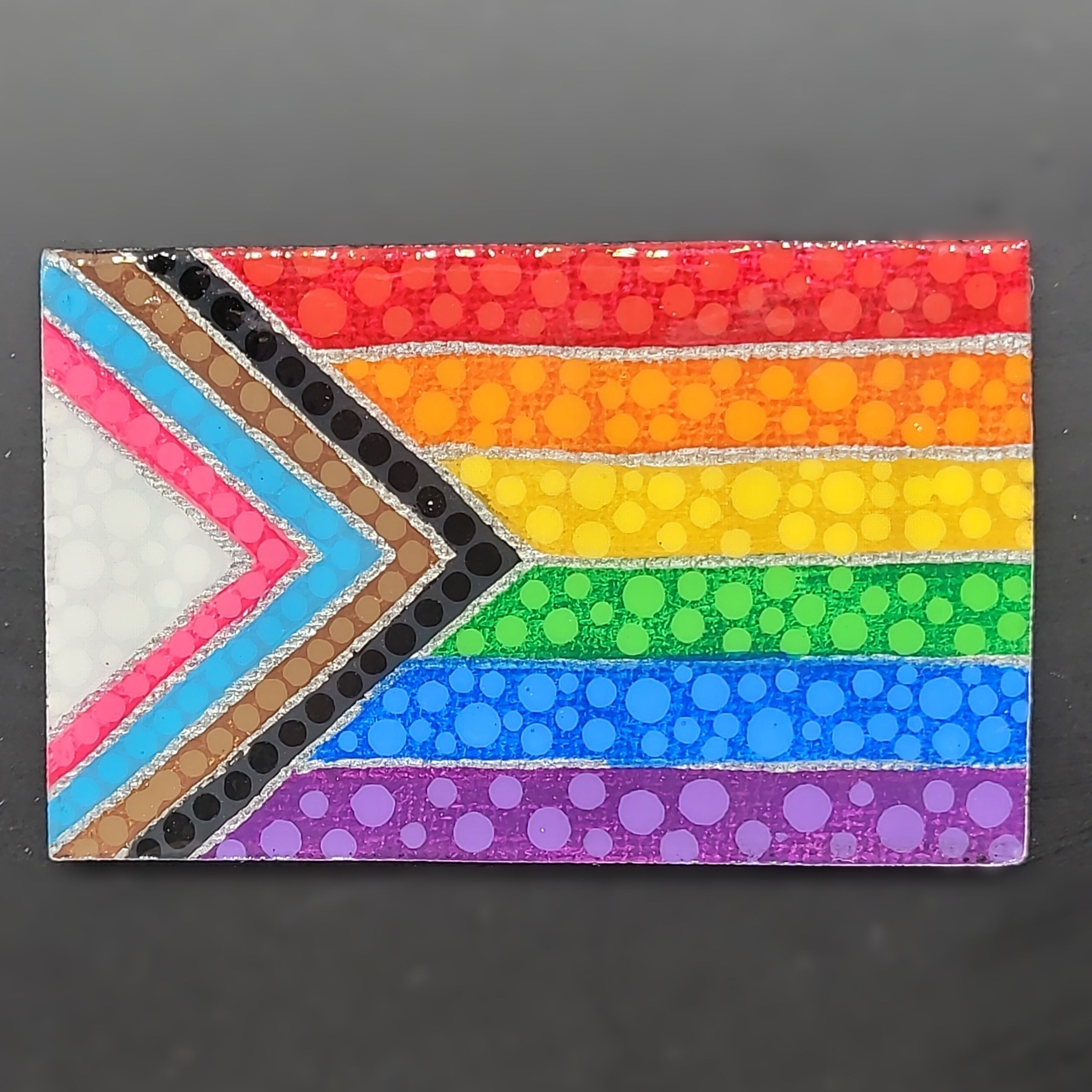 FLAG MAGNET-PROGRESS PRIDE | Elemental Dots